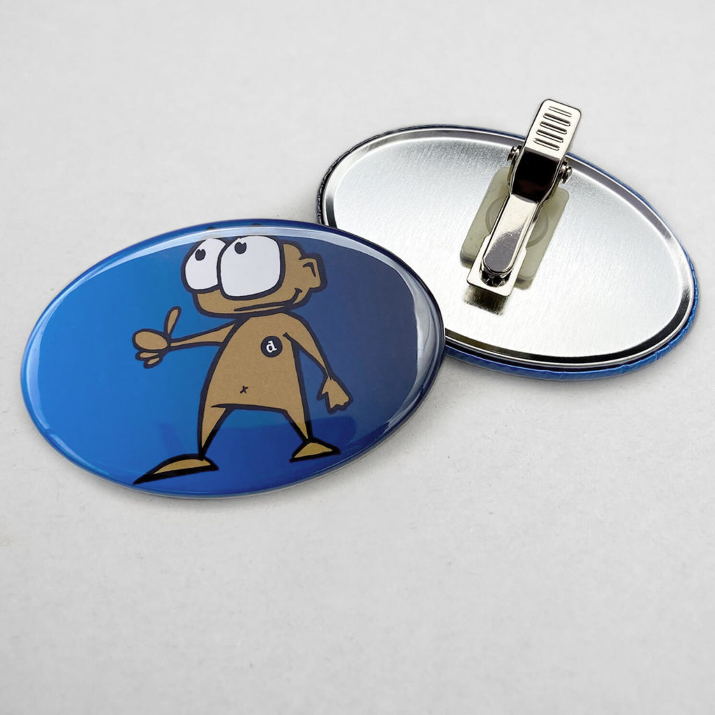Clip-Buttons und Buttons mit Clip bestellen beim Profi aus Berlin