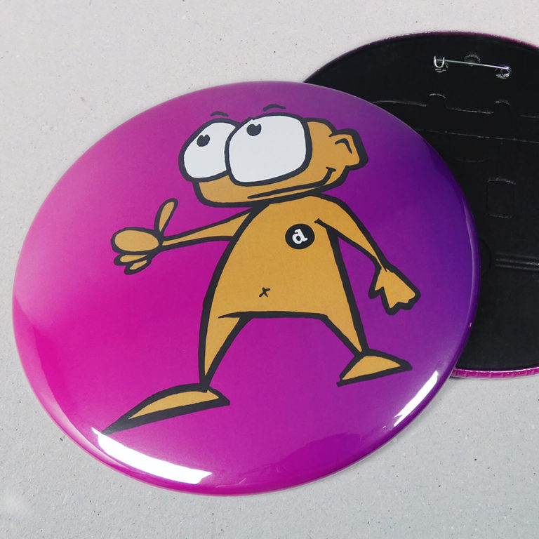 Soft-Touch Buttons in 25mm als Schlüsselanhänger - dailybuttons