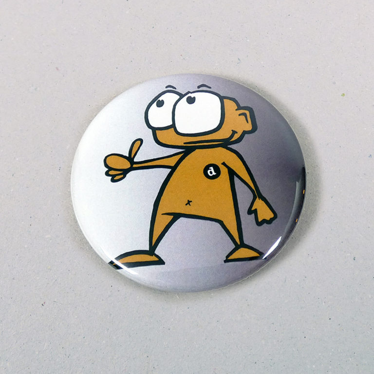 Soft-Touch Buttons in 56mm mit Nadel - Schöne matte Buttons!