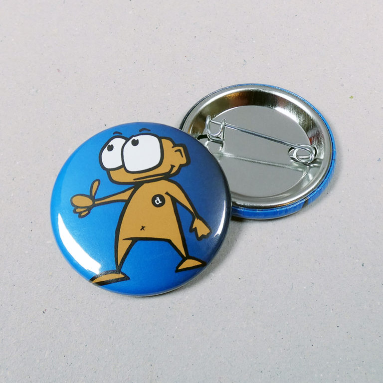 Soft-Touch Buttons in 25mm als Schlüsselanhänger - dailybuttons