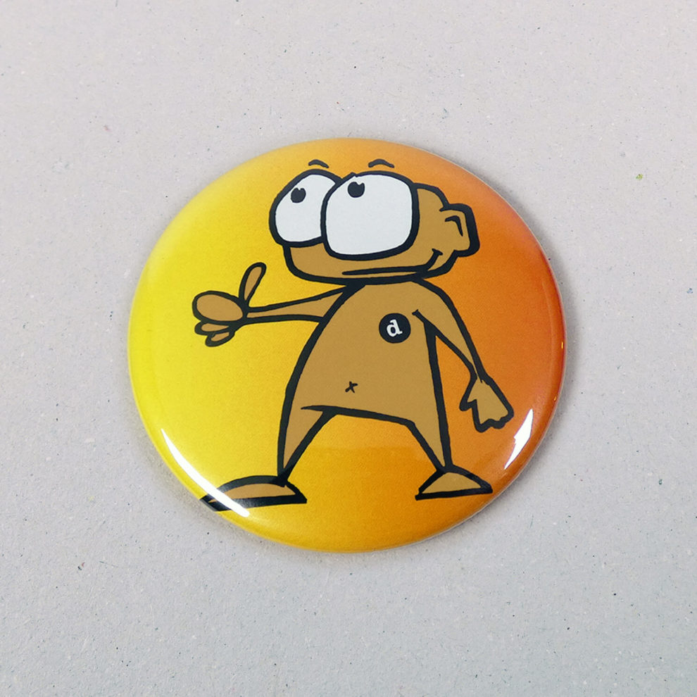 56mm Buttons mit Clip - dailybuttons Buttons aus Berlin